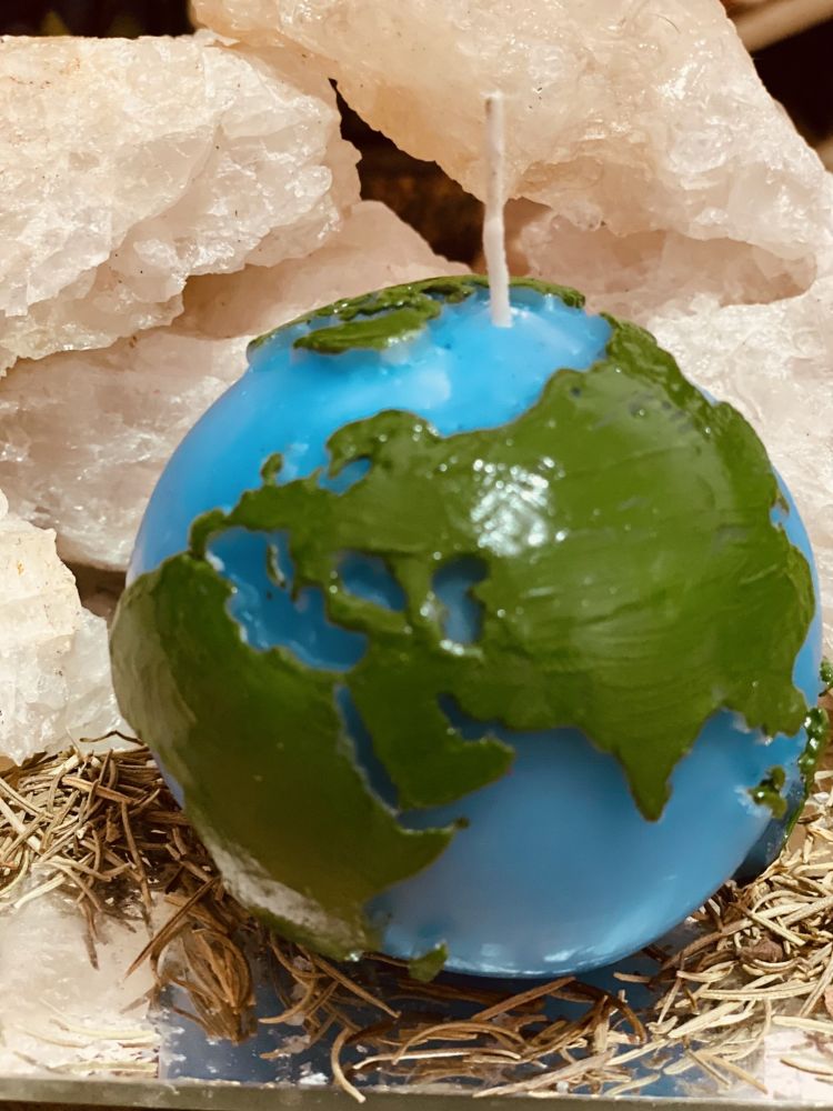 Joana Darc Velas Artesanais - Vela universo globo terrestre